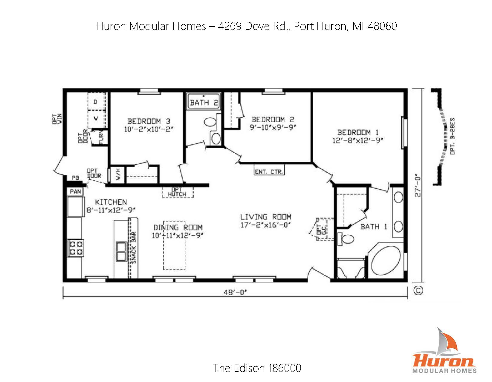Modular Home Floorplans - Huron Modular Homes
