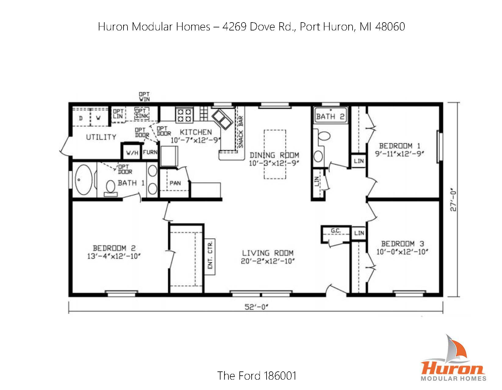 Modular Home Floorplans - Huron Modular Homes