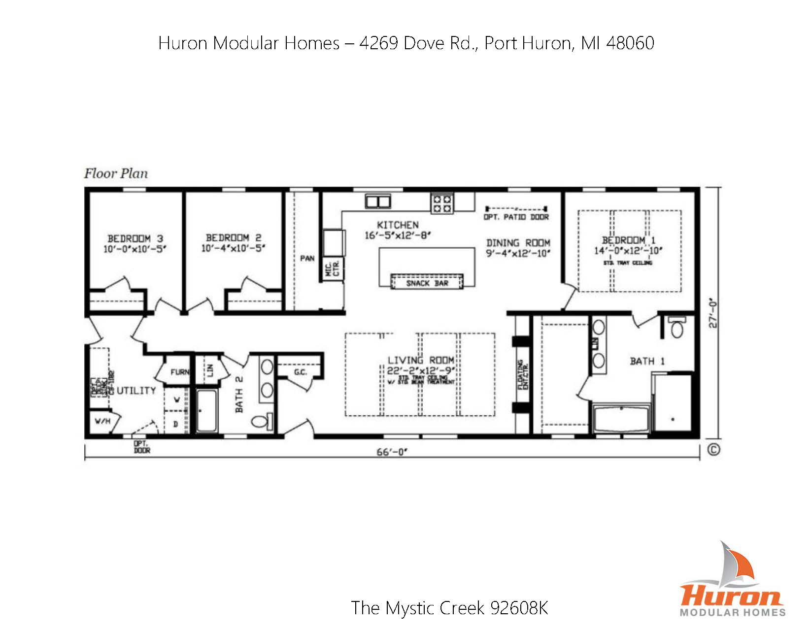 Modular Home Floorplans - Huron Modular Homes