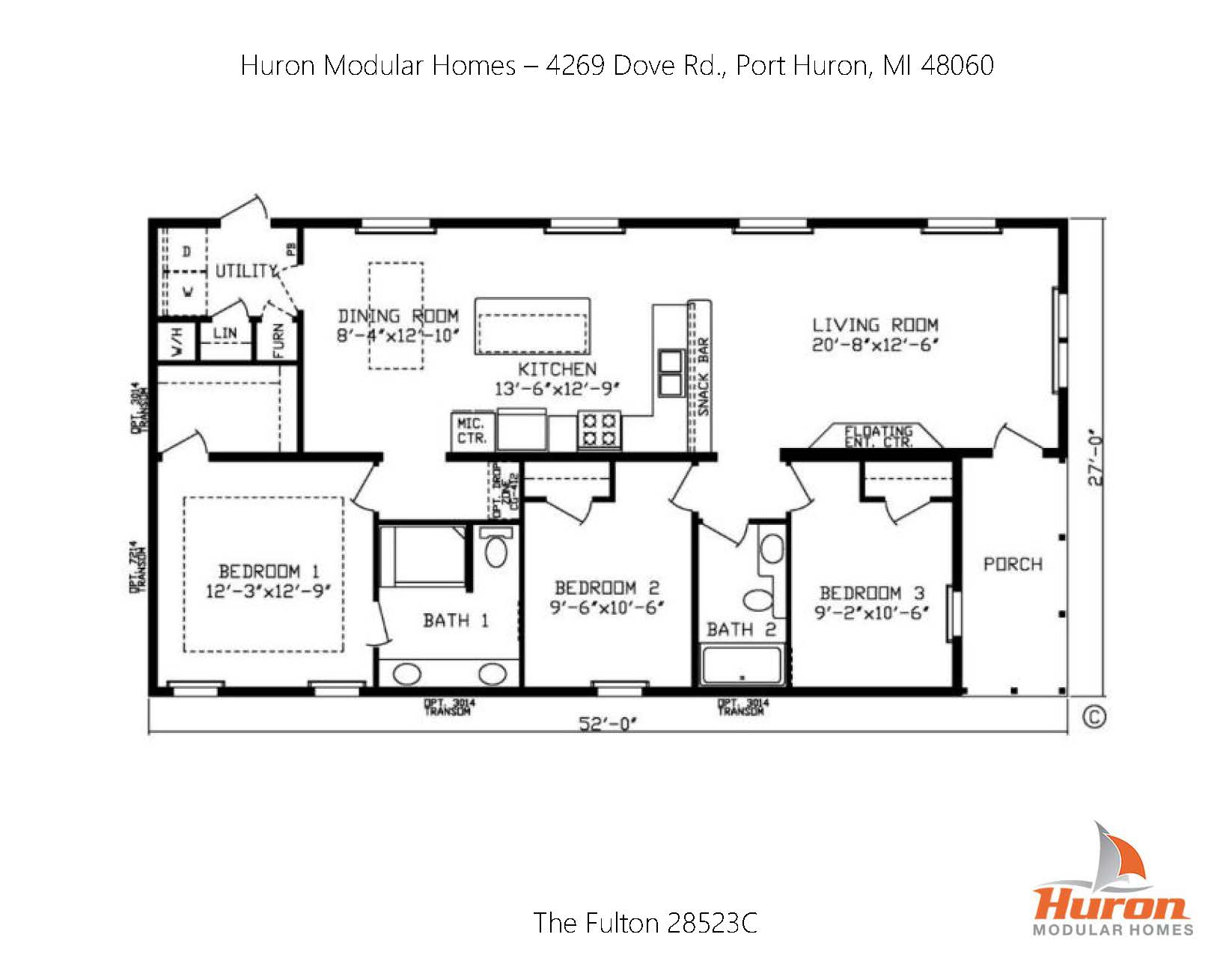 Modular Home Floorplans - Huron Modular Homes